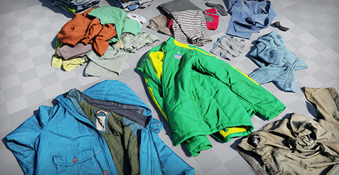 Scanned 3D clothes HD in Props - UE Marketplace