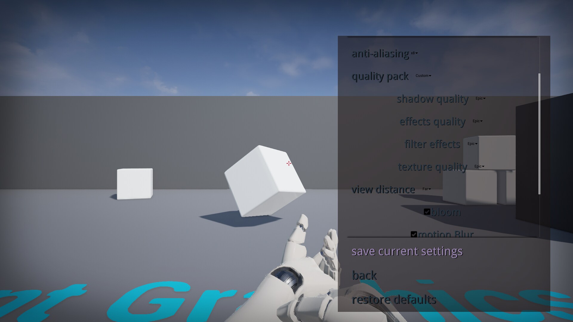 Persistent Graphics Menu in Blueprints - UE Marketplace