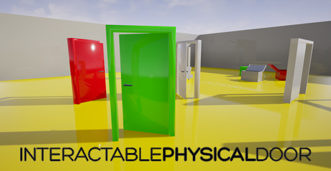 在蓝图创建的Interactable Physical Door - 虚幻引擎商城