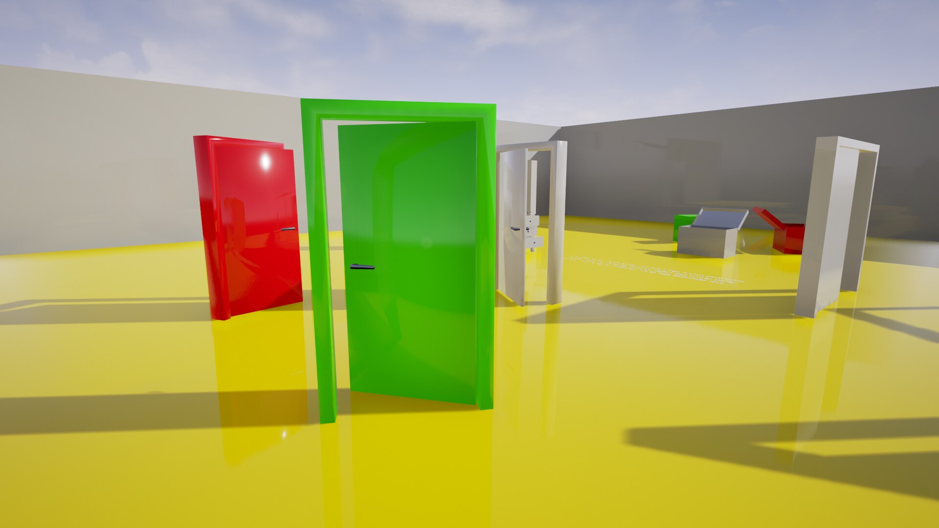 Interactable Physical Door in Blueprints - UE Marketplace