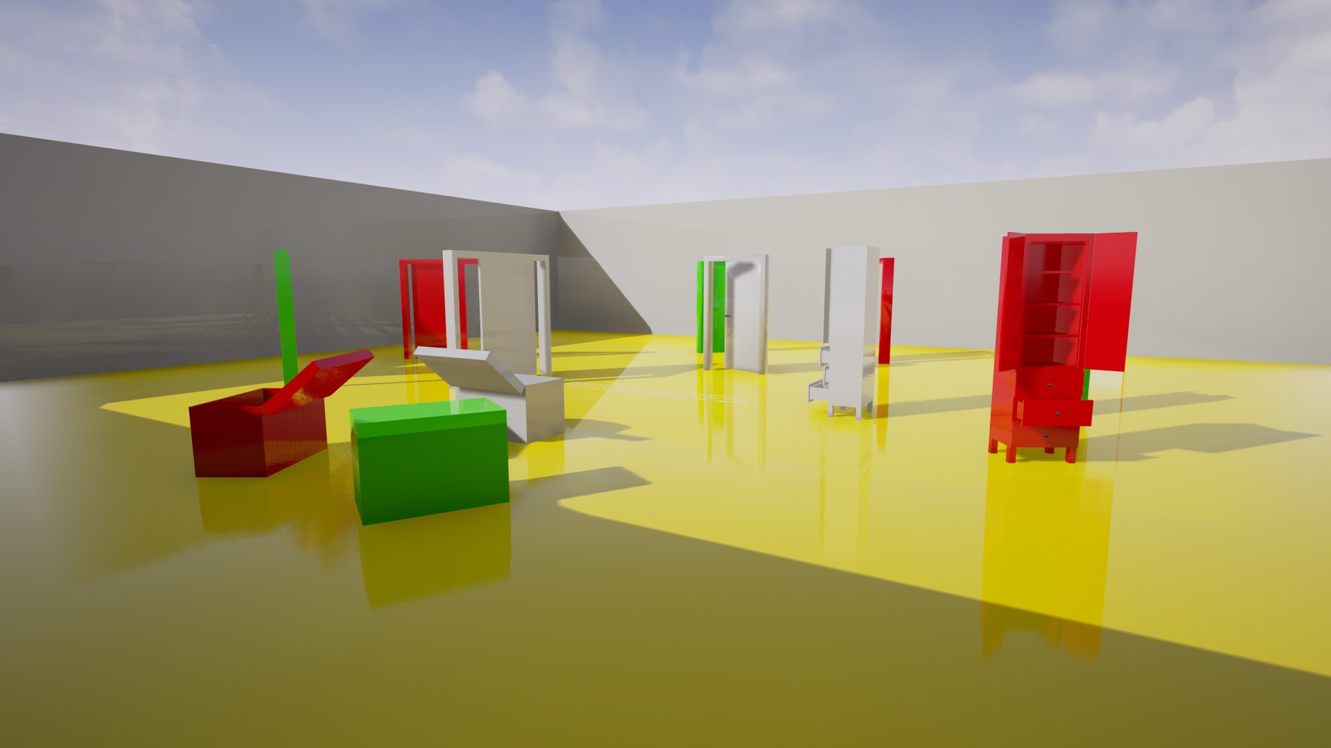 在蓝图创建的Interactable Physical Door - 虚幻引擎商城