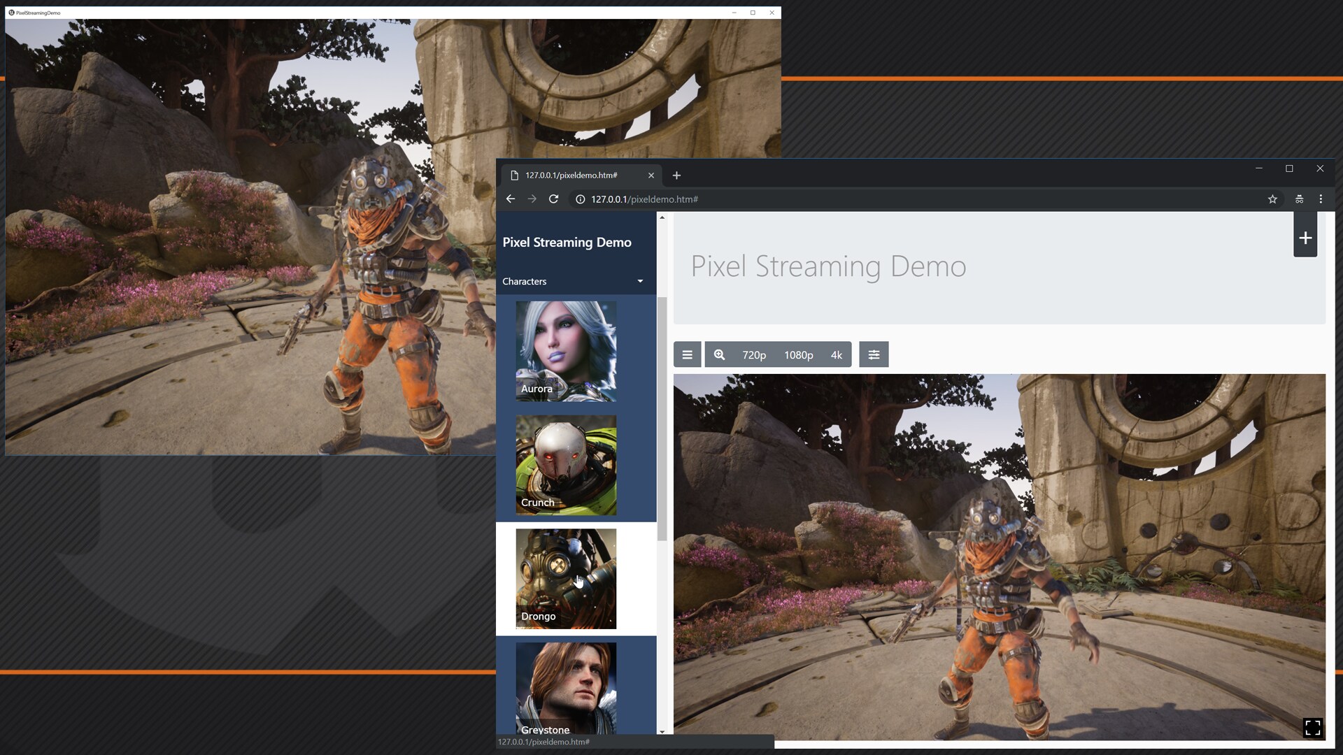 Pixel Streaming Demo in UE Feature Samples - UE Marketplace