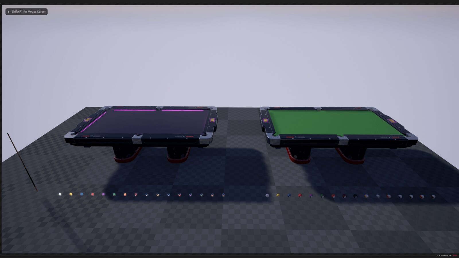 Billiards Tables Neon Effects