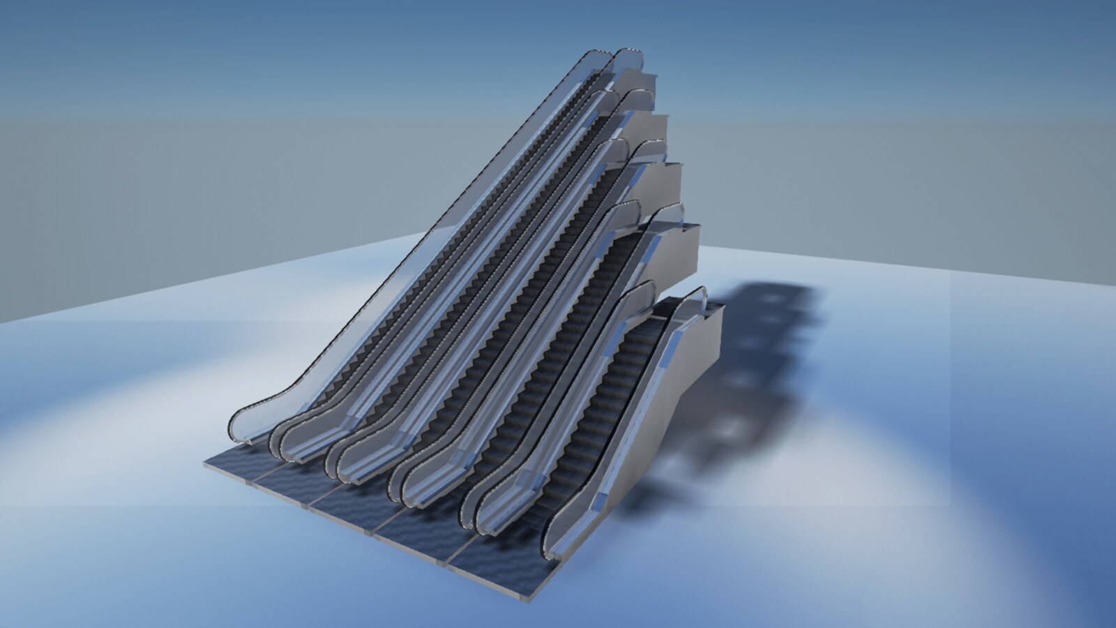 Procedural Escalator in Blueprints - UE Marketplace
