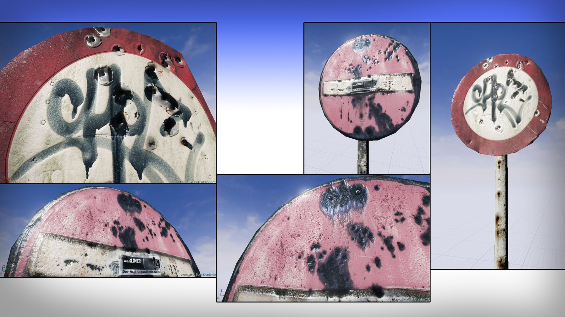 Rusty Road Signs in Props - UE Marketplace