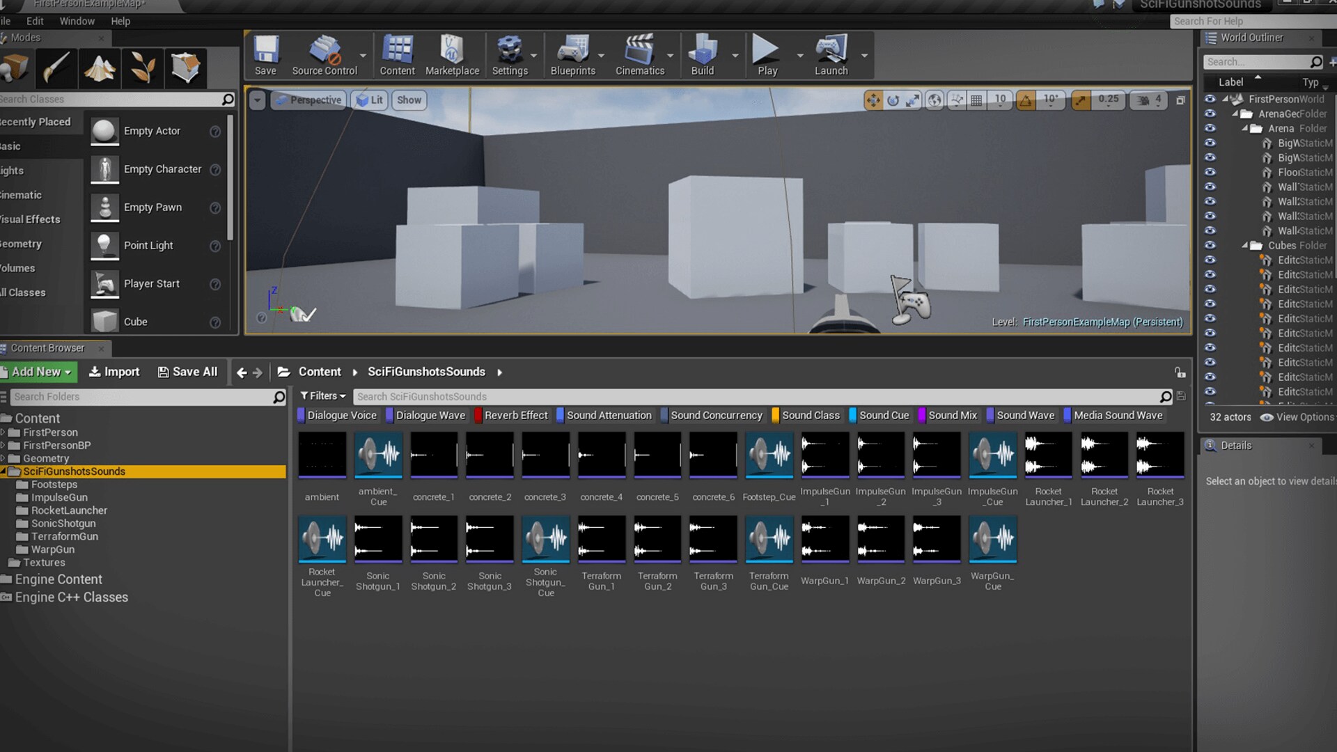 Scifi Gunshot Sounds, 카테고리 사운드 이펙트 - UE 마켓플레이스