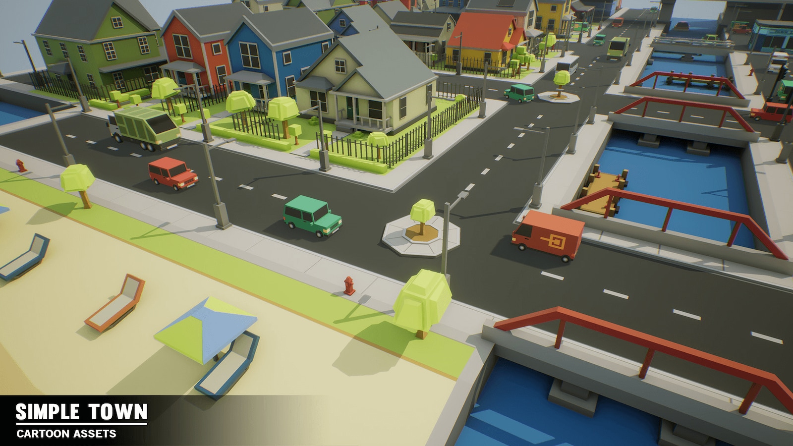 Simple Town in Environments - UE Marketplace