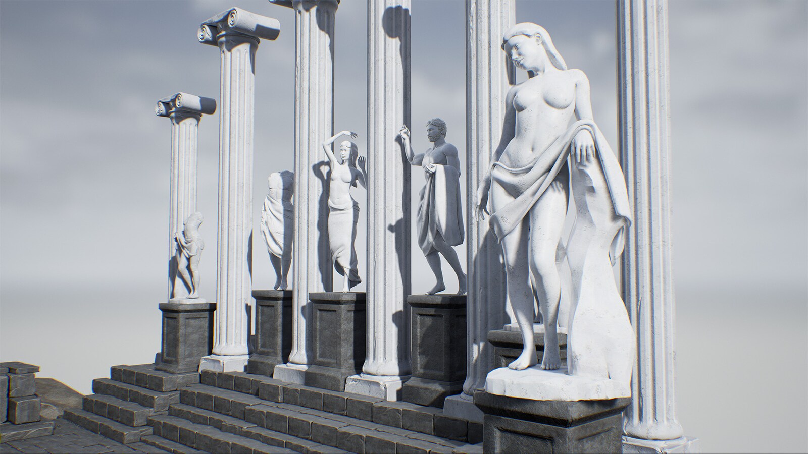 Greek Statue Pack in Props - UE Marketplace