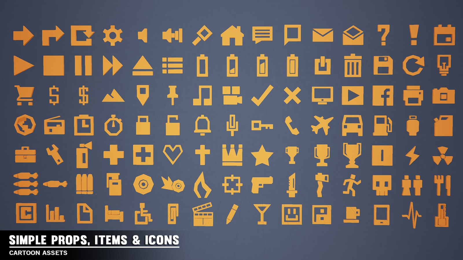 Simple Props Items and Icons in Props - UE Marketplace