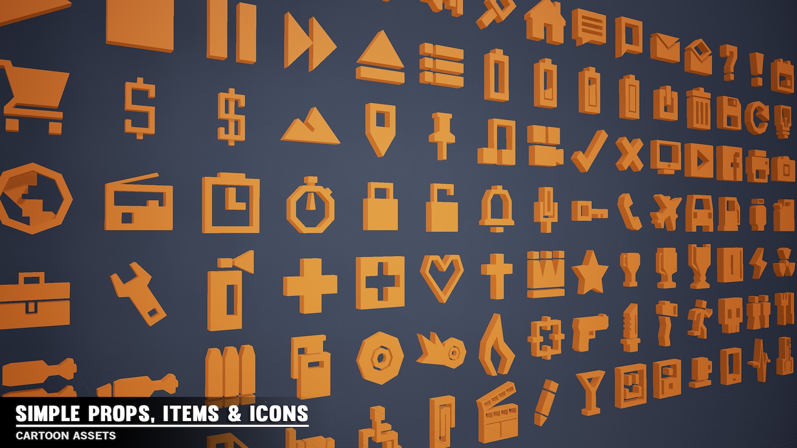 Simple Props Items and Icons in Props - UE Marketplace