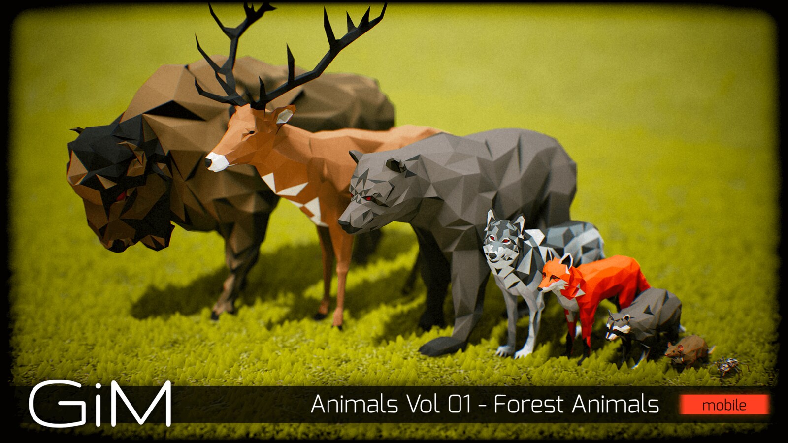 在角色创建的Animals Vol 01 - Forest Animals MOBILE - 虚幻引擎商城