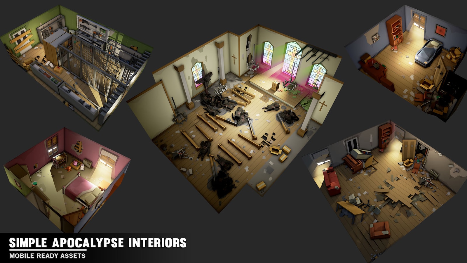 Simple Apocalypse Interiors in Environments - UE Marketplace