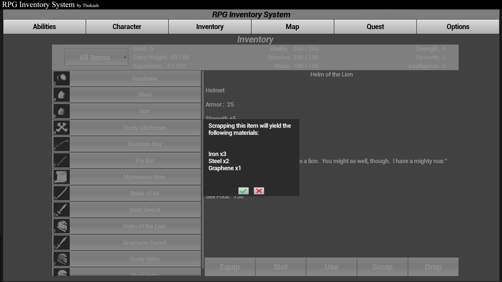 RPG Inventory System in Blueprints - UE Marketplace