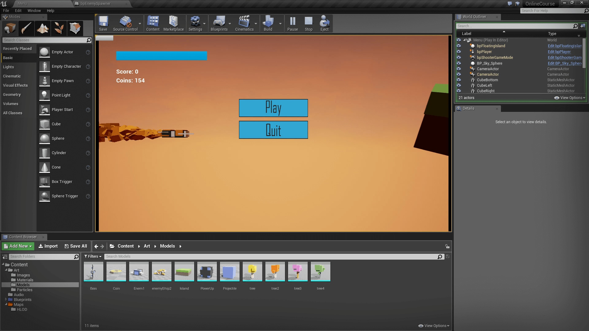 Side Scrolling Space Shooter in Blueprints - UE Marketplace