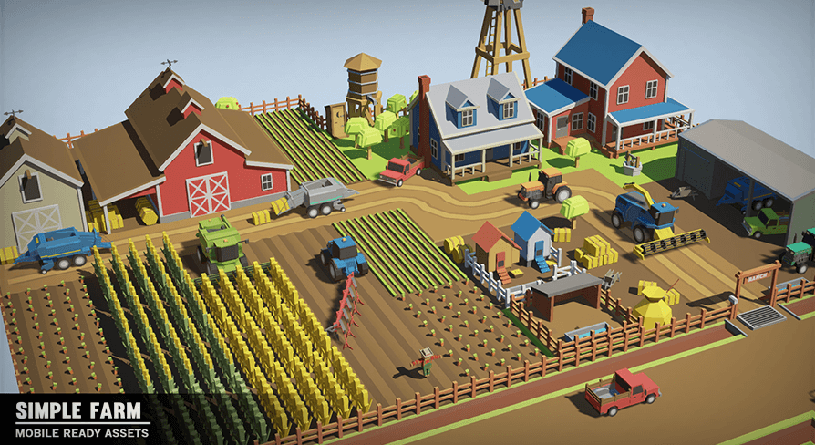 Simple Farm in Environments - UE Marketplace