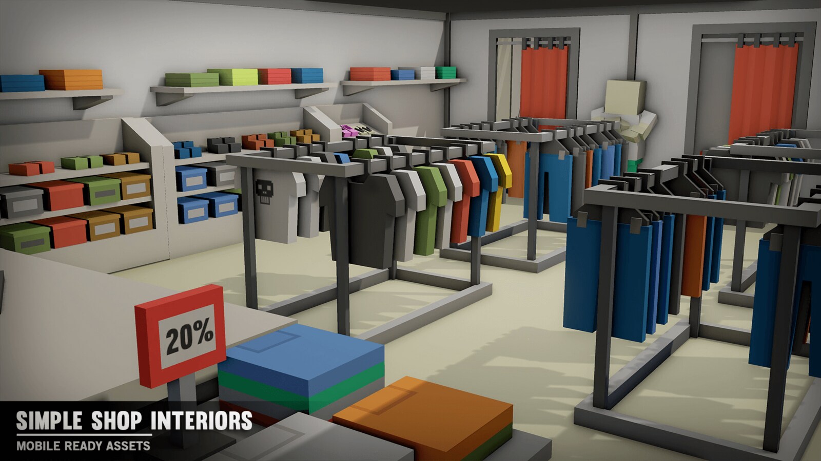 在环境创建的Simple Shop Interiors - 虚幻引擎商城