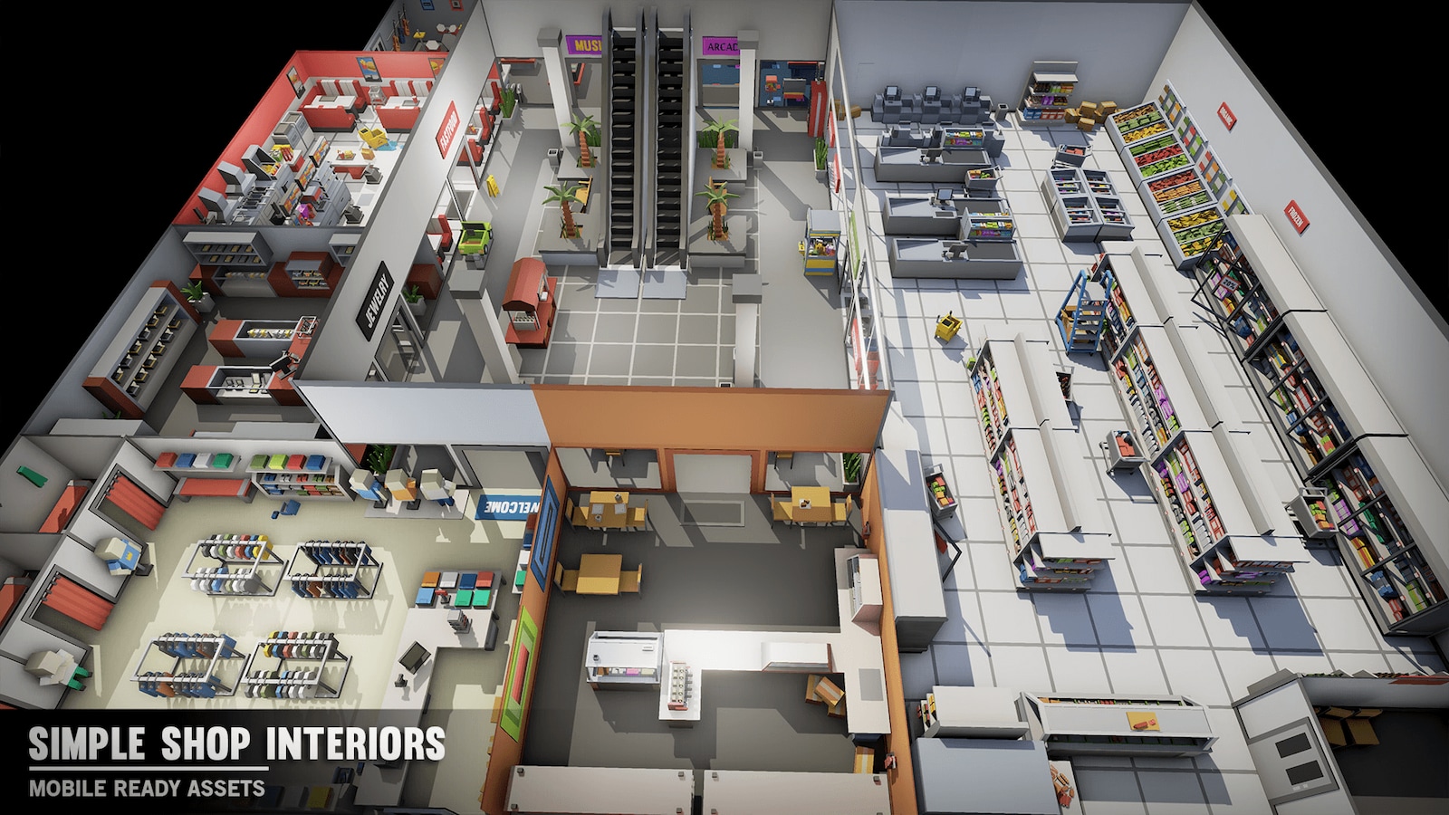 Simple Shop Interiors in Environments - UE Marketplace