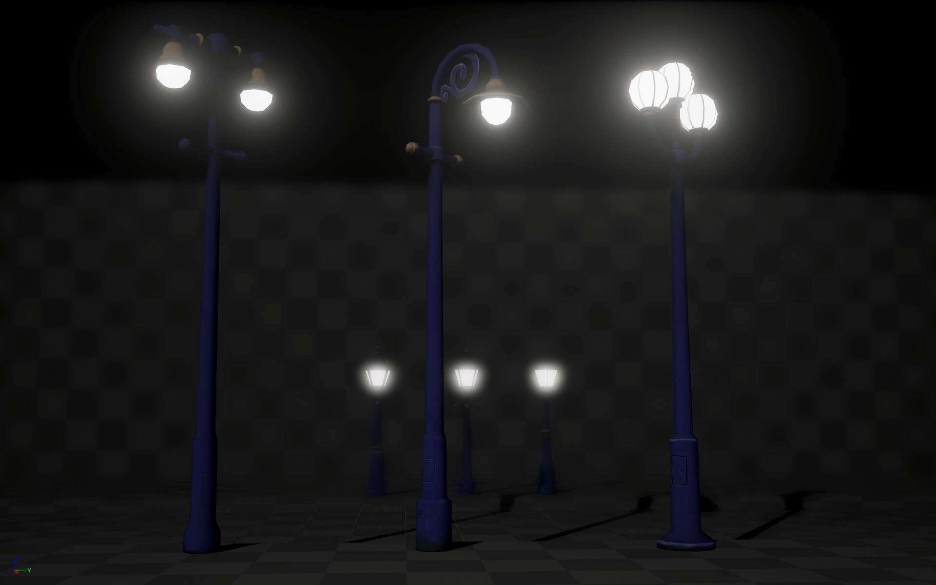 Six Victorian Streetlights in Props - UE Marketplace