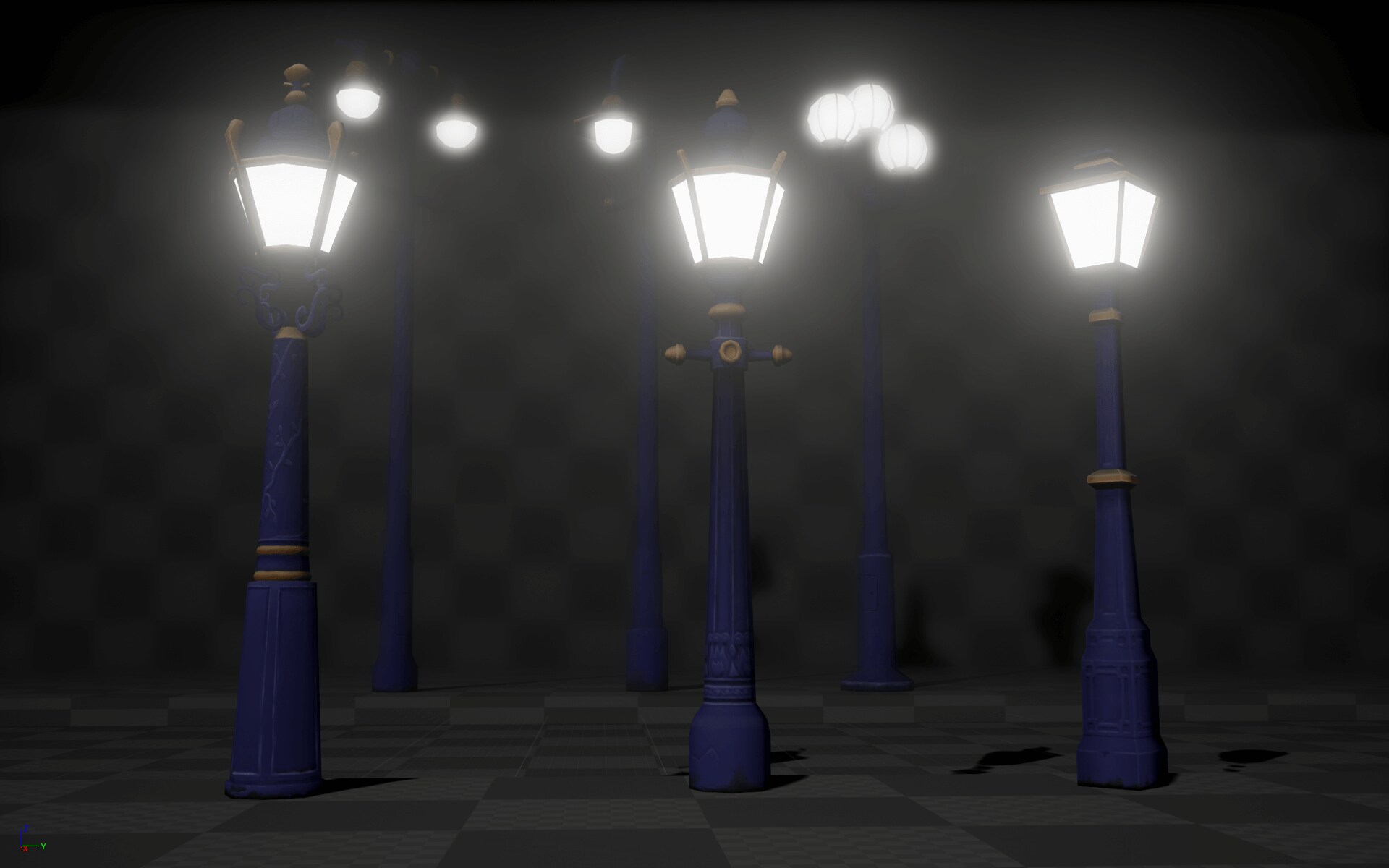 Six Victorian Streetlights in Props - UE Marketplace