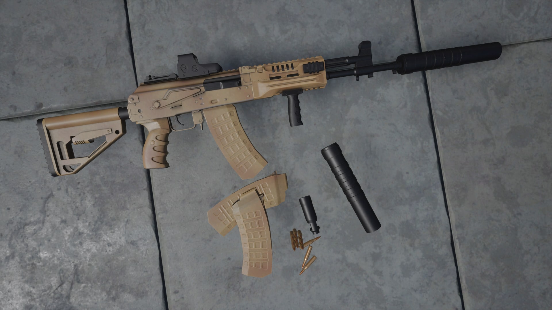 Animated AKM Assault Rifle FPS Pack in Weapons - UE Marketplace