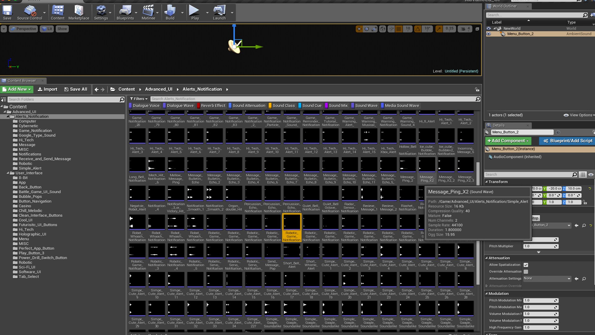 Advanced UI Sound Effects in Sound Effects - UE Marketplace