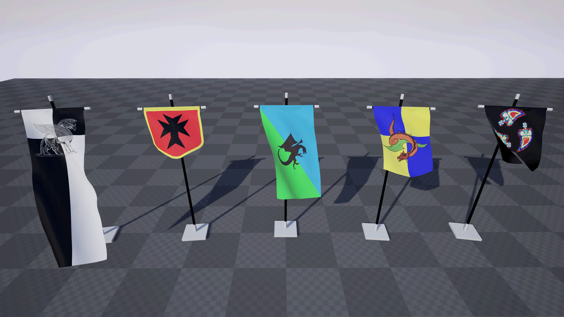 Reactive Banners and Flags by Tijger Games in Props - UE4 Marketplace