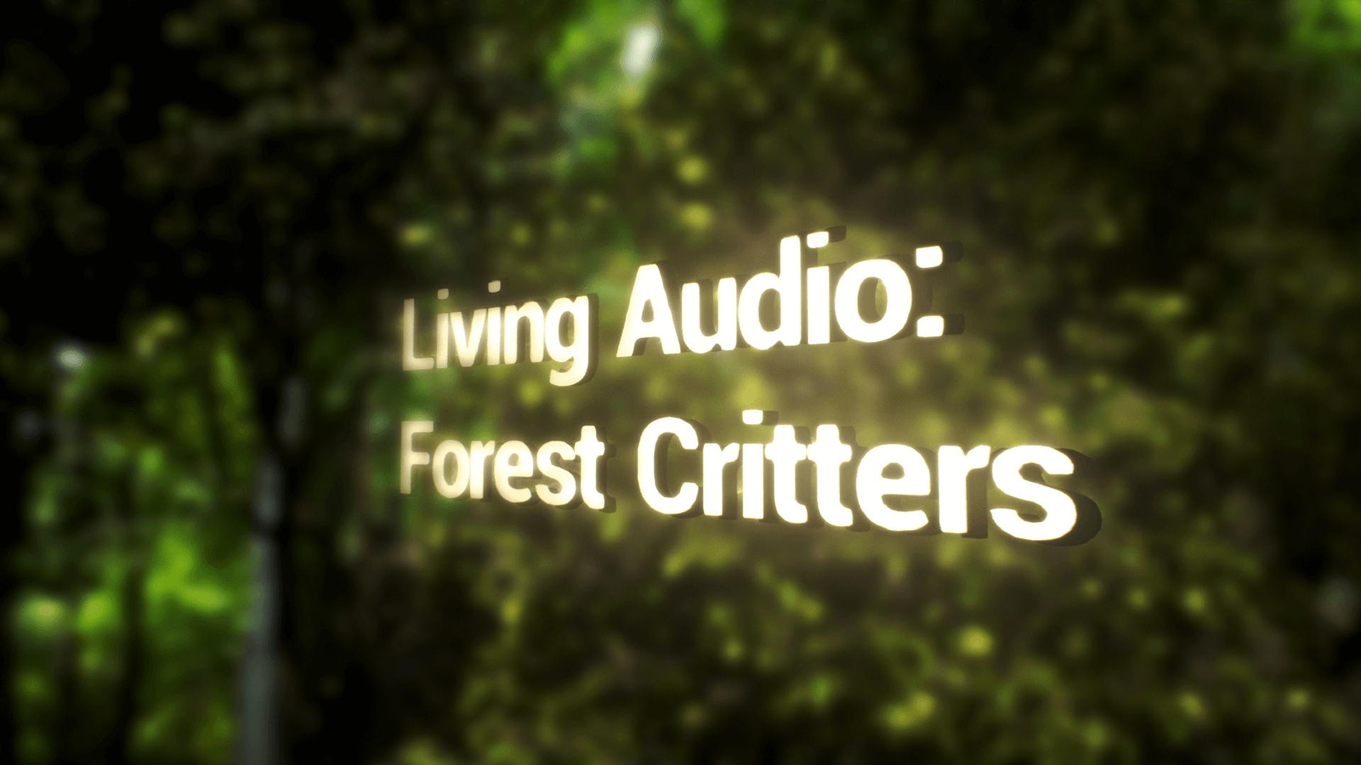 Living Audio - Forest Critters in Blueprints - UE Marketplace