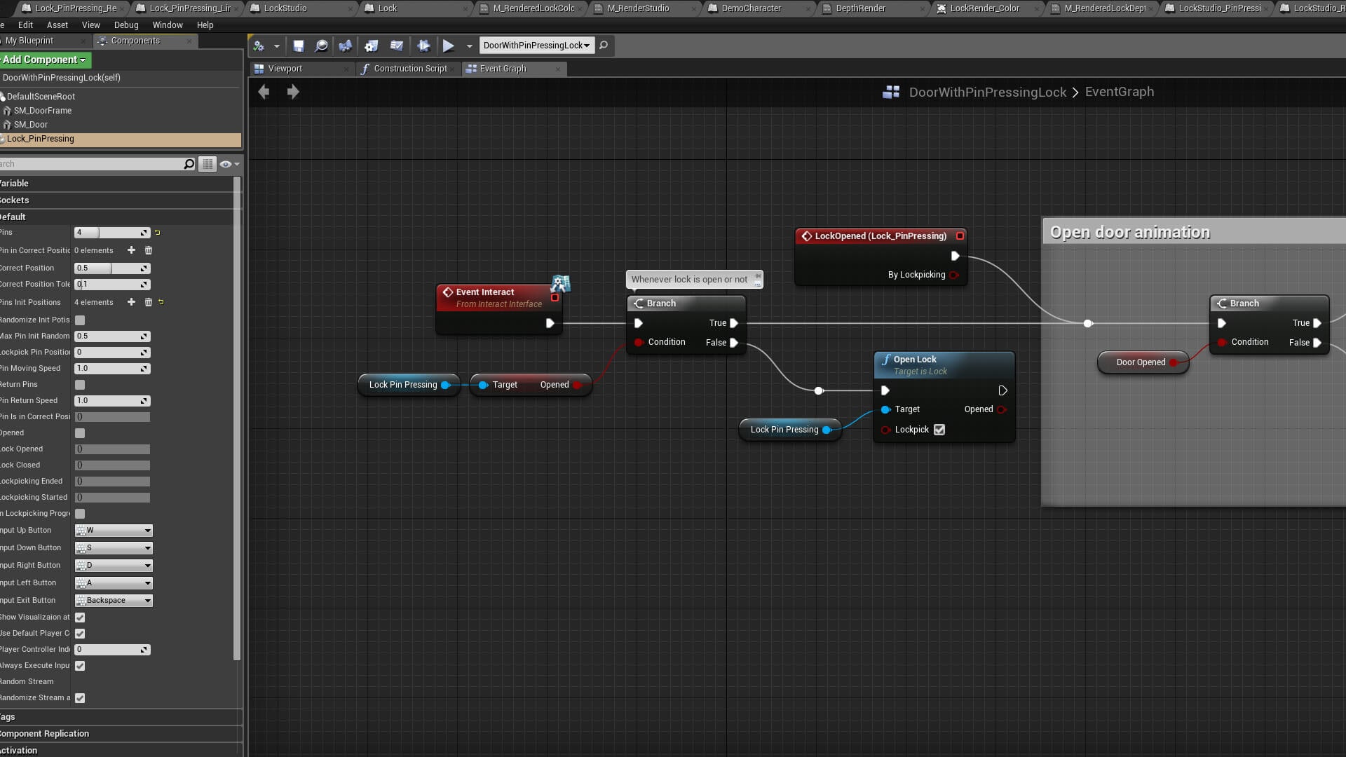 Lockpicking in Blueprints - UE Marketplace