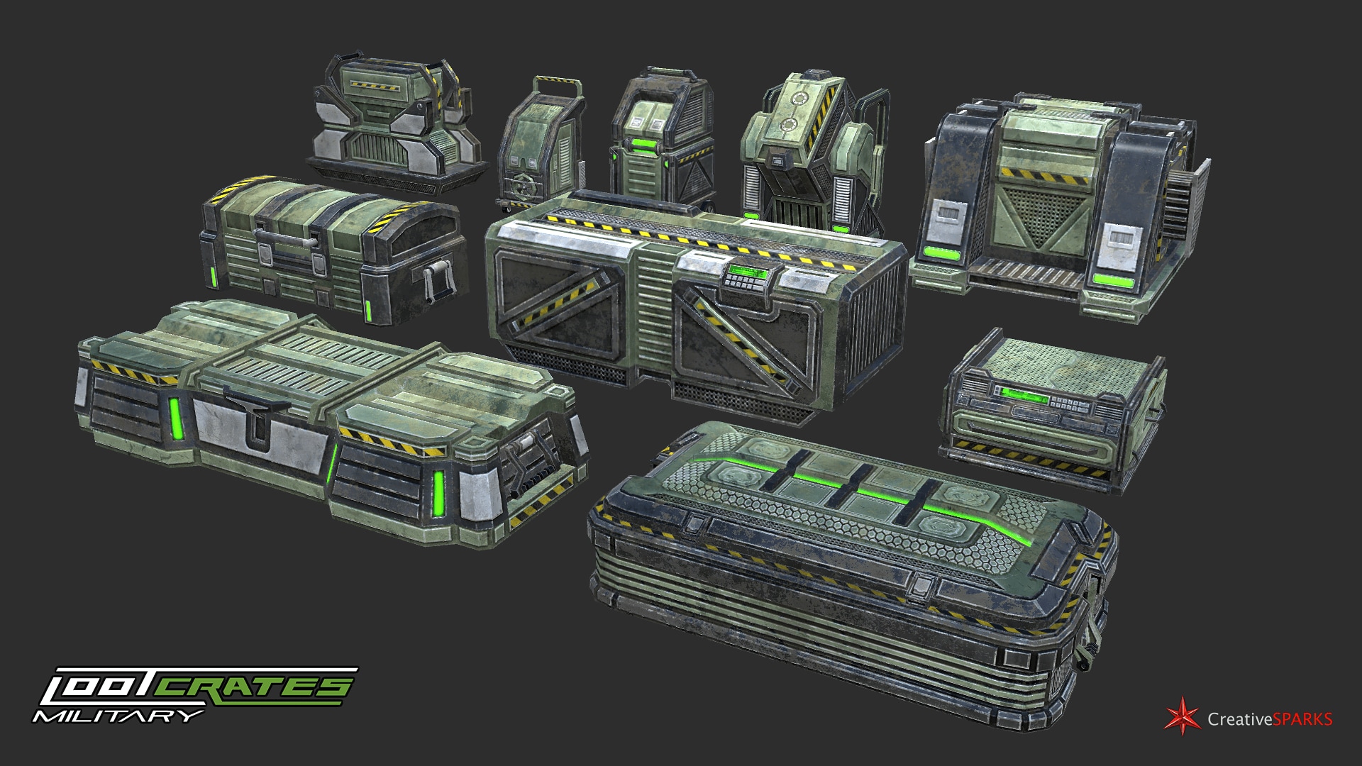 Loot Crates Military, 카테고리 소품 - UE 마켓플레이스