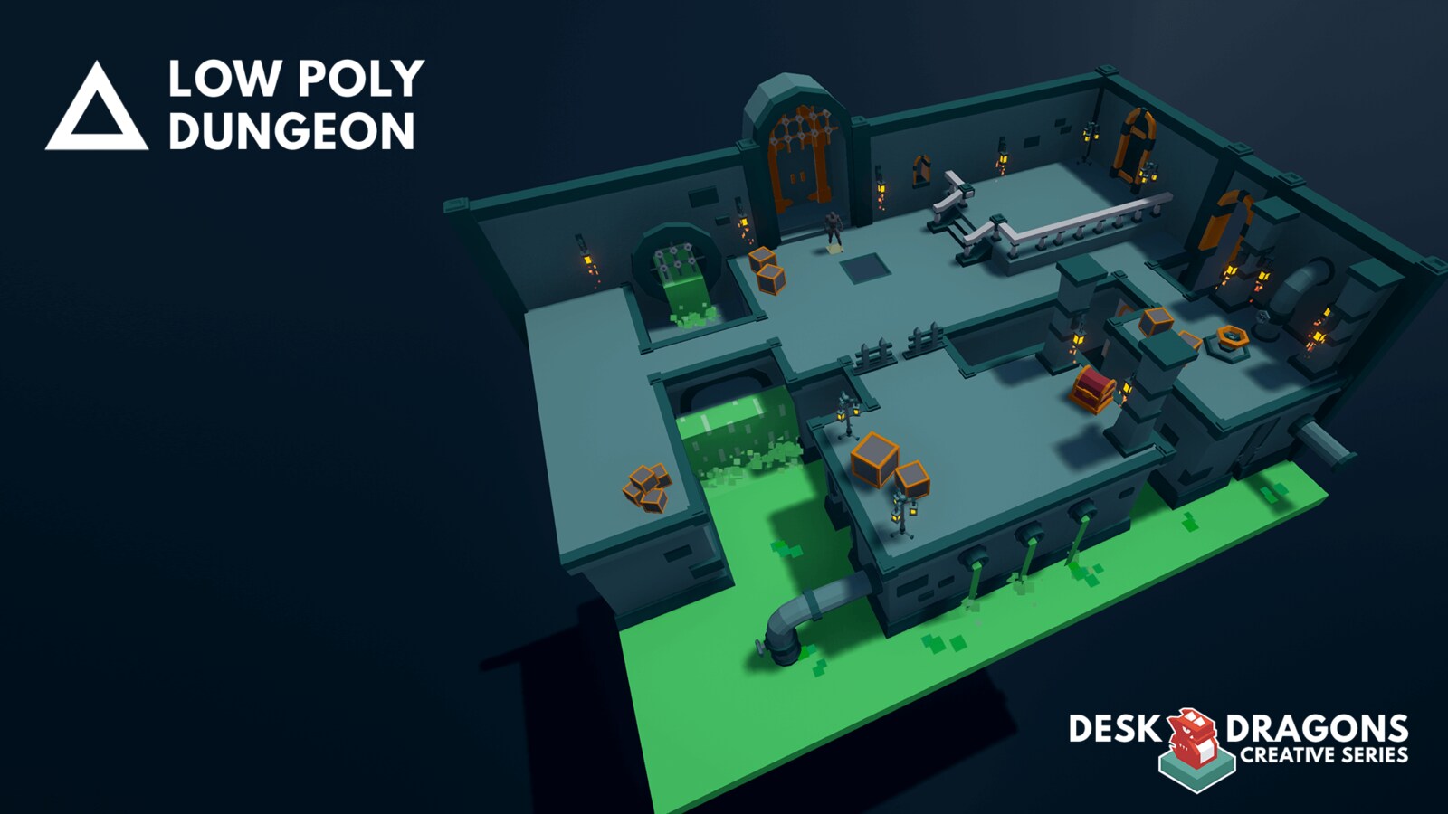 Desk Dragons Low Poly Dungeon, 카테고리 배경 - UE 마켓플레이스