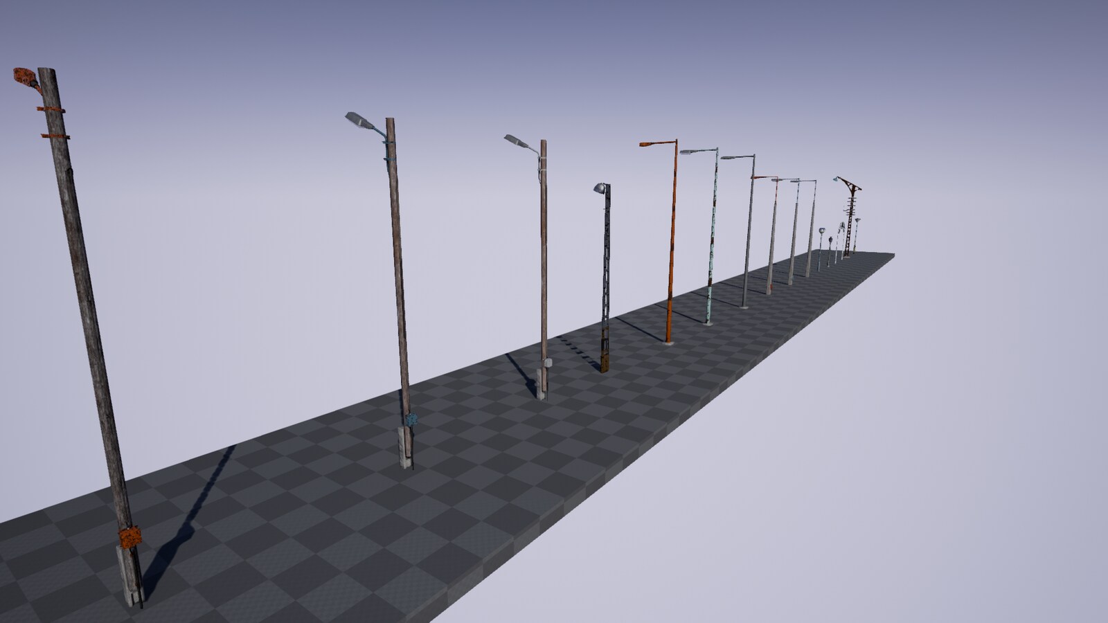 Old Streetlights Pack in Props - UE Marketplace