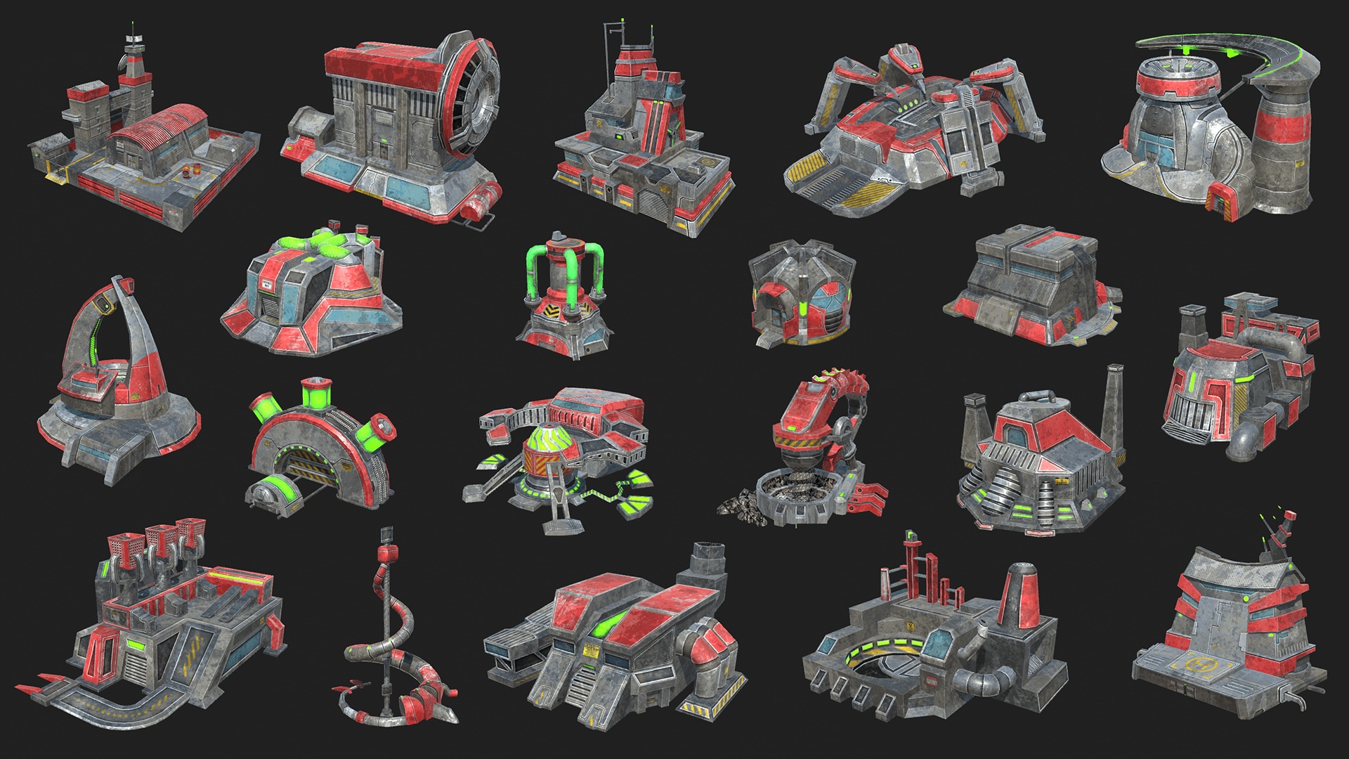 RTS Buildings Humans in Props - UE Marketplace