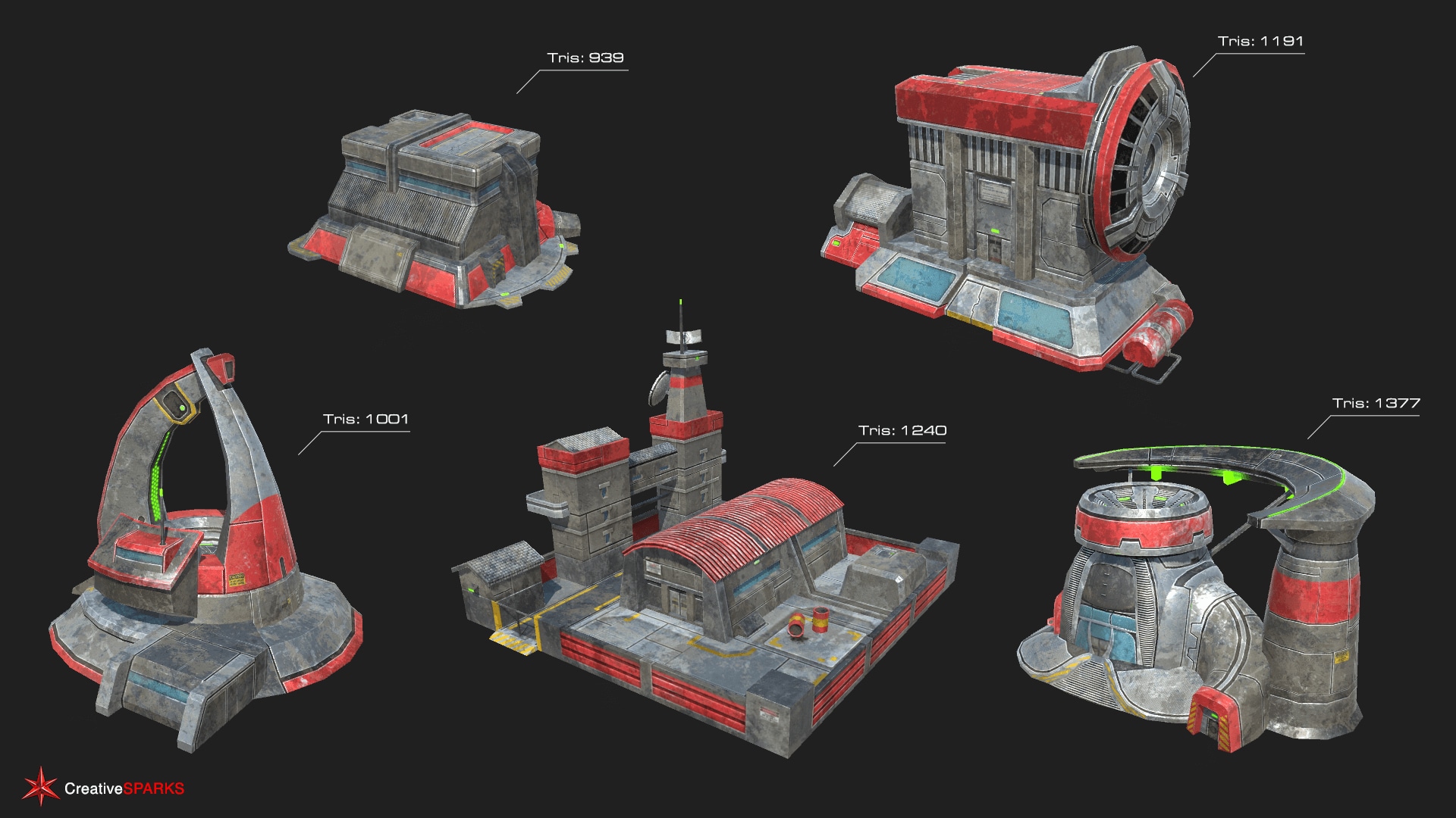 RTS Buildings Humans in Props - UE Marketplace