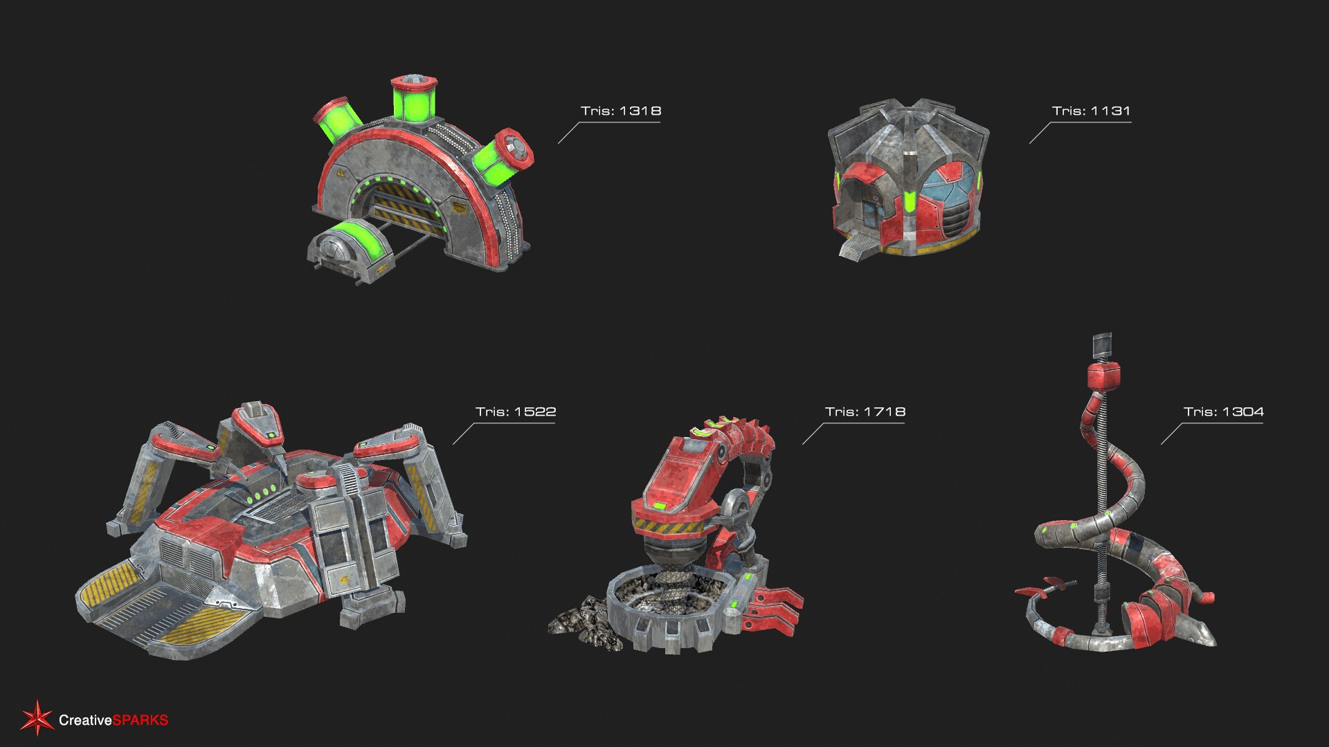 RTS Buildings Humans in Props - UE Marketplace