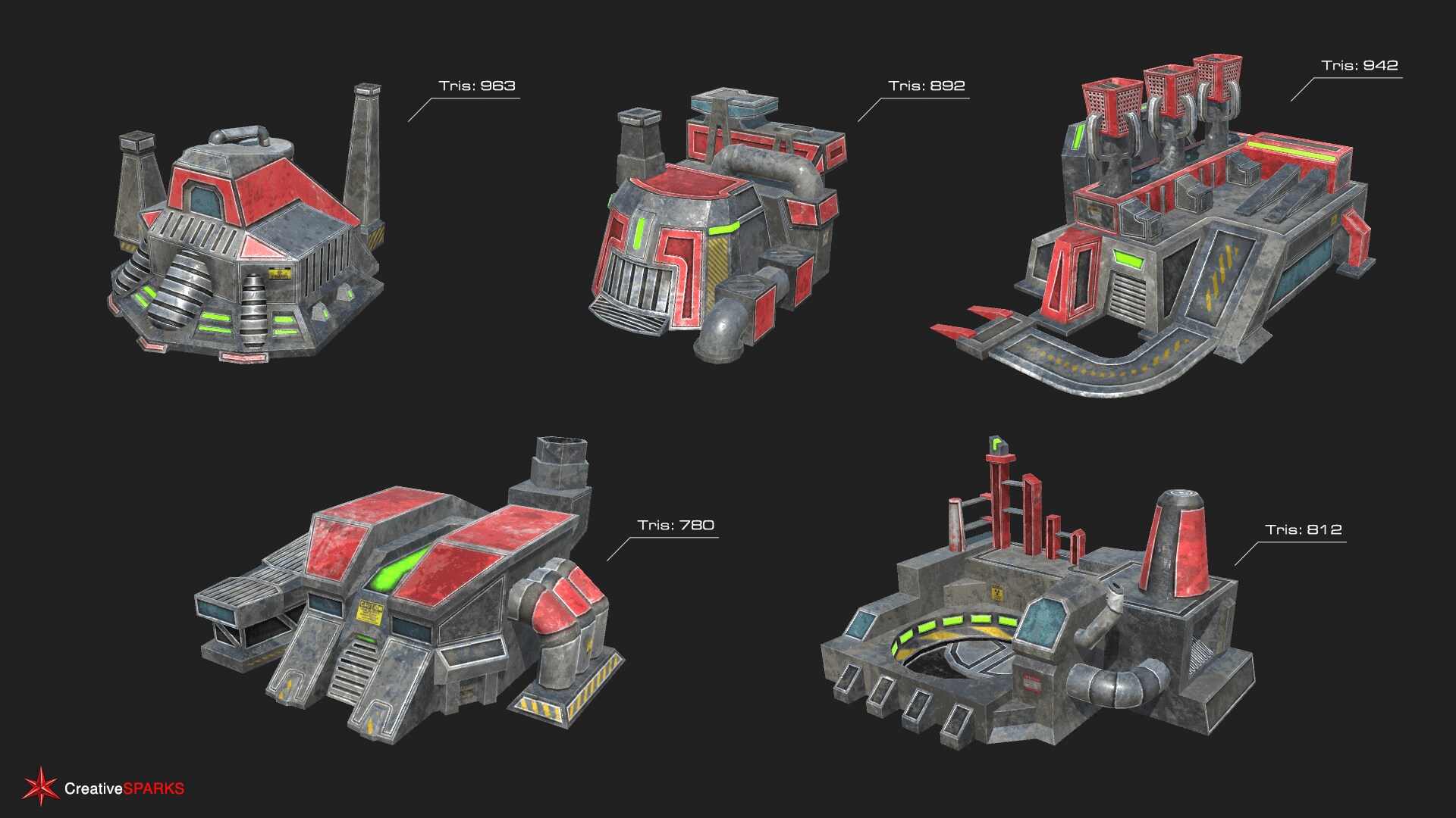 RTS Buildings Humans in Props - UE Marketplace