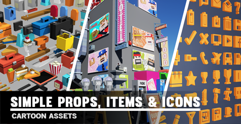 Simple Props Items and Icons in Props - UE Marketplace