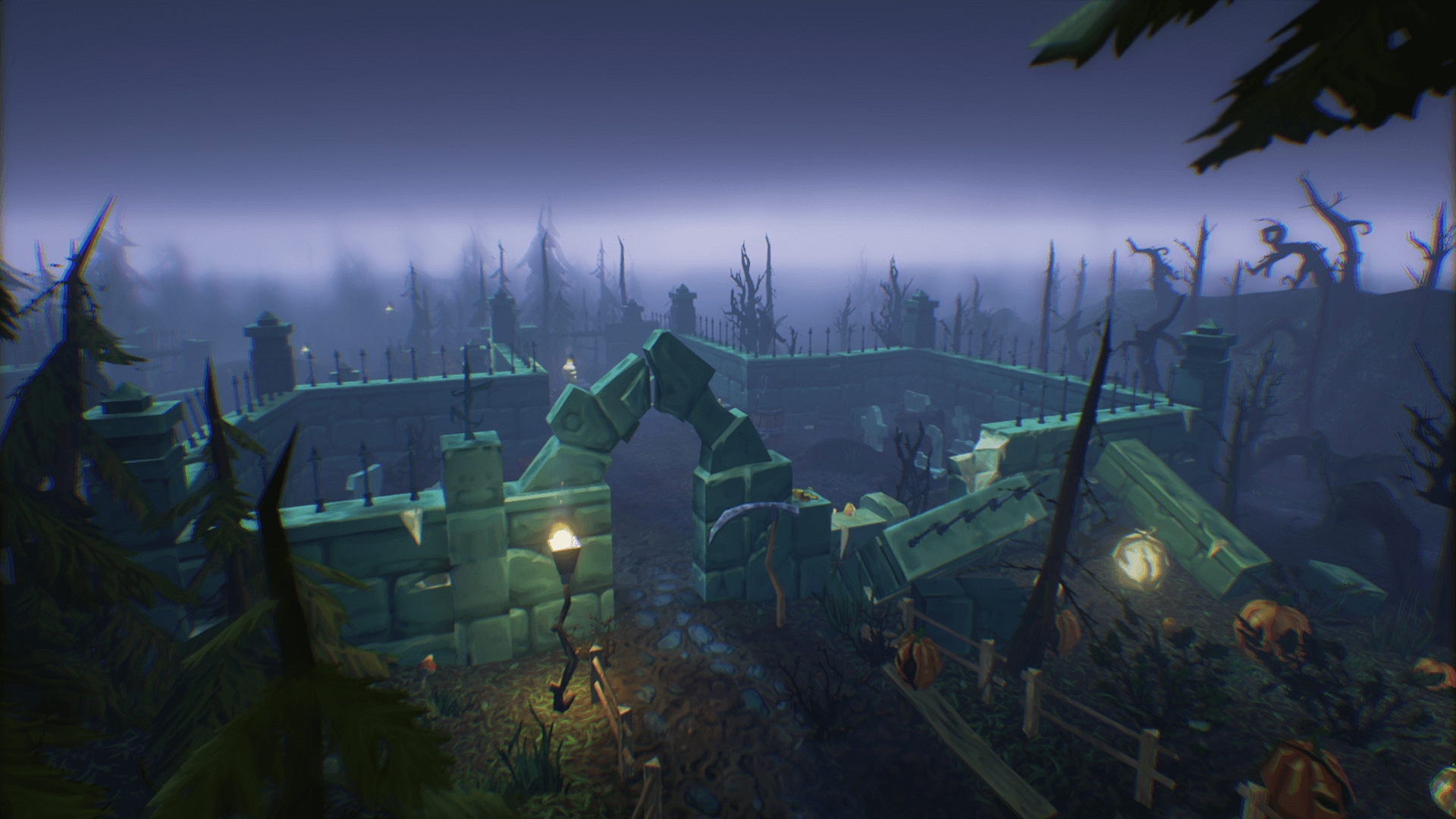 在环境创建的Undead Village - 虚幻引擎商城