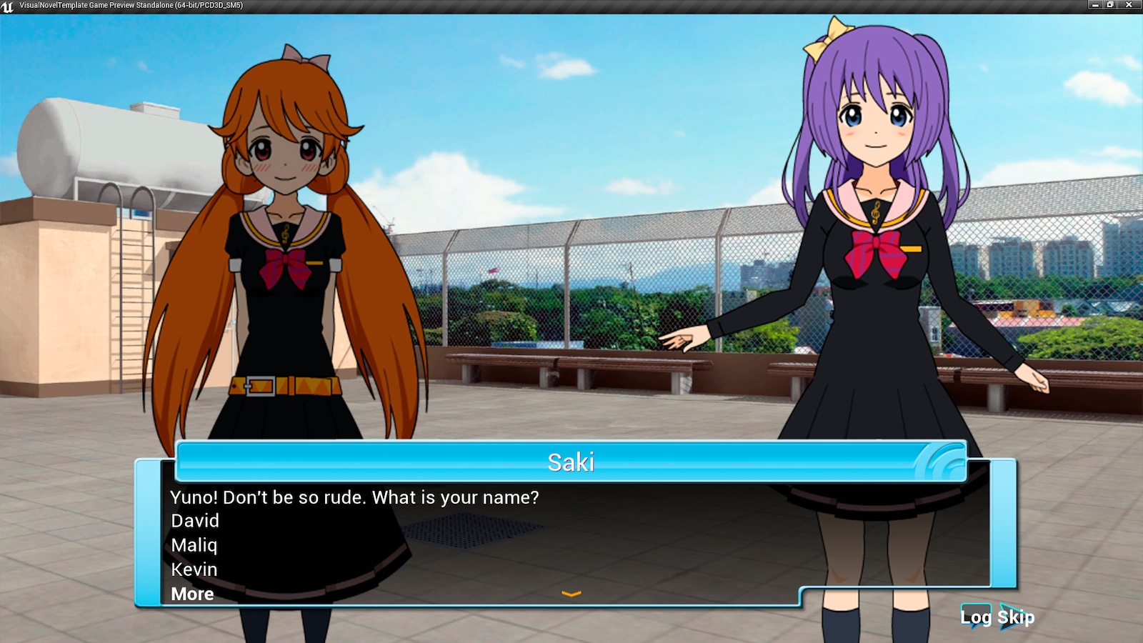 Visual Novel Template in Blueprints - UE Marketplace