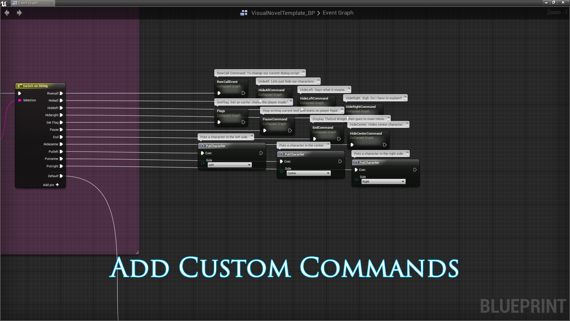 Visual Novel Template by Savy Tieng in Blueprints - UE4 Marketplace
