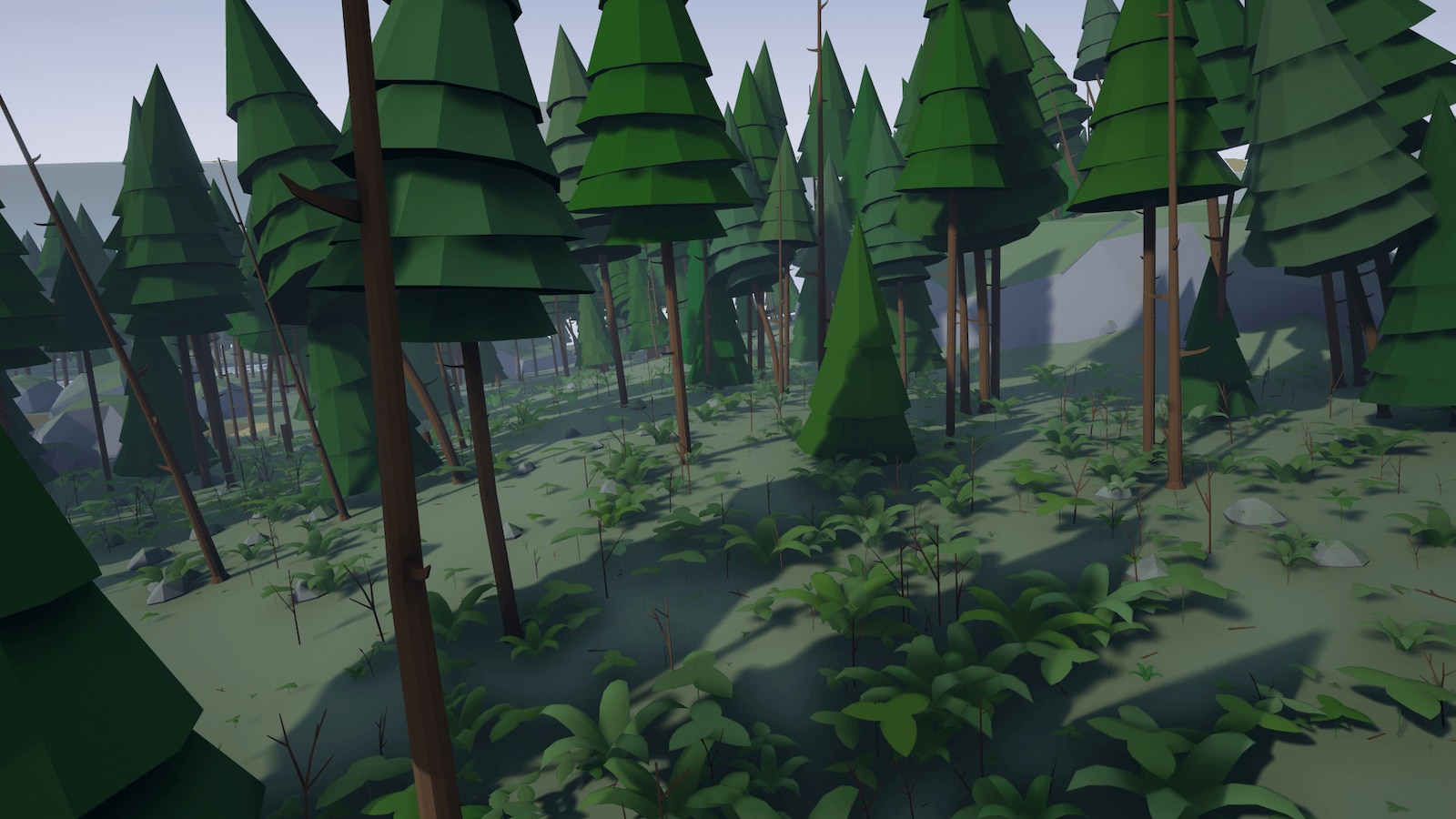 Stylized Low Poly Pine Forest in Environments - UE Marketplace