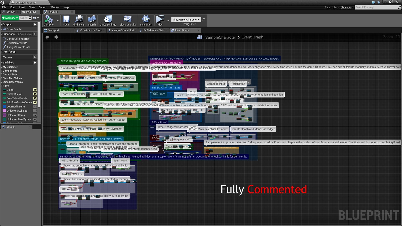 Talent (Skill) Tree Builder in Blueprints - UE Marketplace