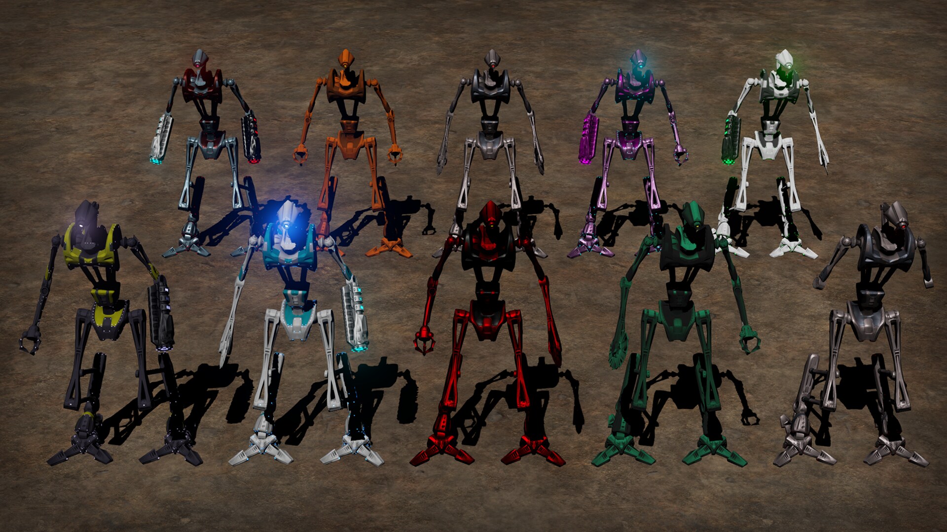 在角色创建的"ROBO" the NPC by Tpose - 虚幻引擎商城