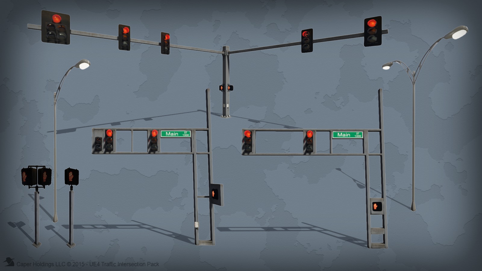 Traffic Lights Pack in Props - UE Marketplace