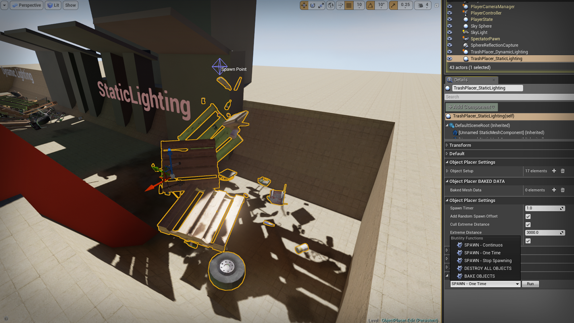 Procedural Trash Placer by Ammobox Studios in Blueprints - UE4 Marketplace