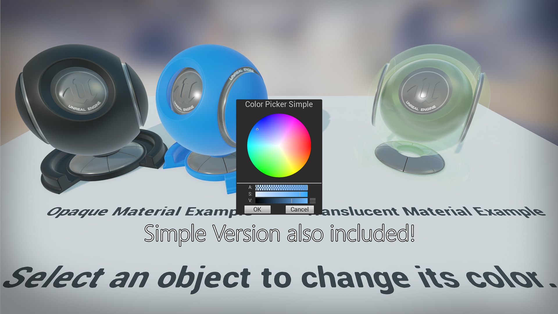 Simple Color Picker in Blueprints - UE Marketplace