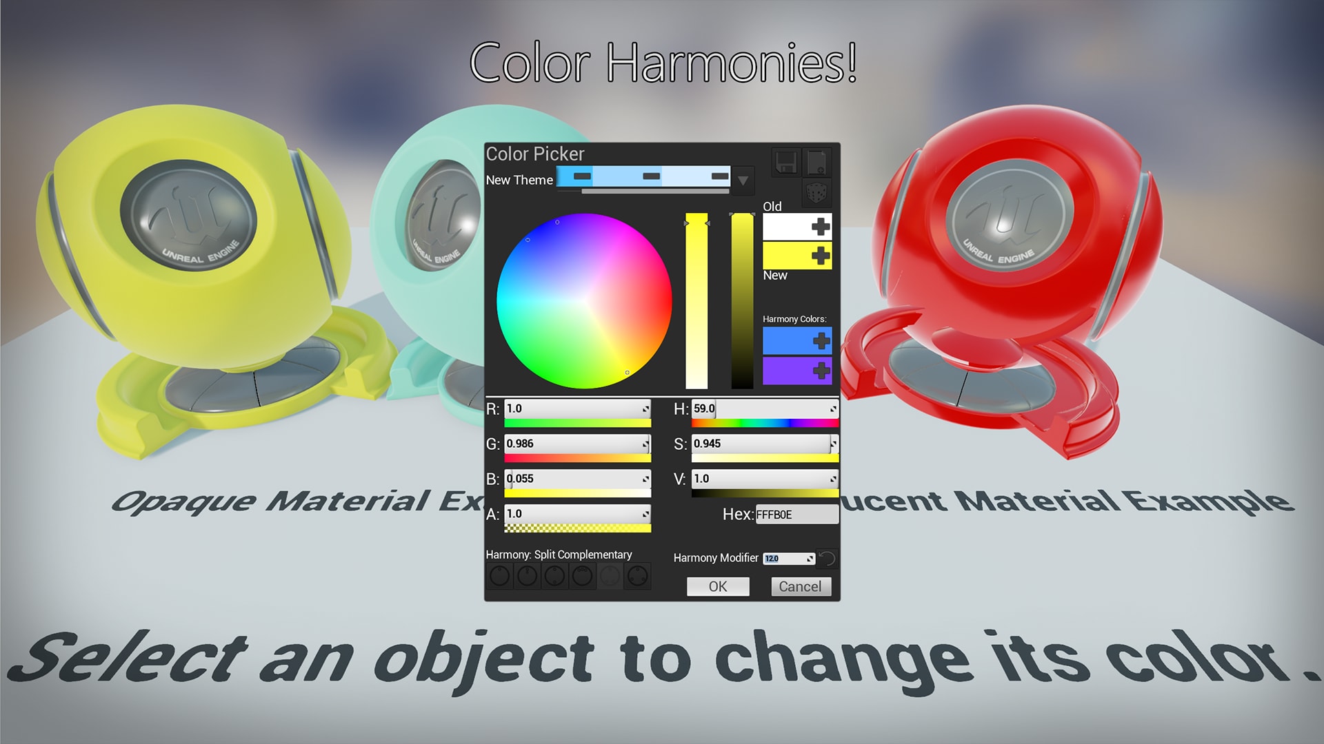 Simple Color Picker in Blueprints - UE Marketplace