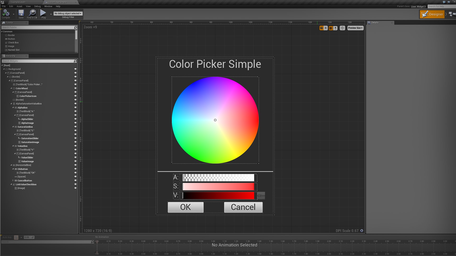 Simple Color Picker in Blueprints - UE Marketplace