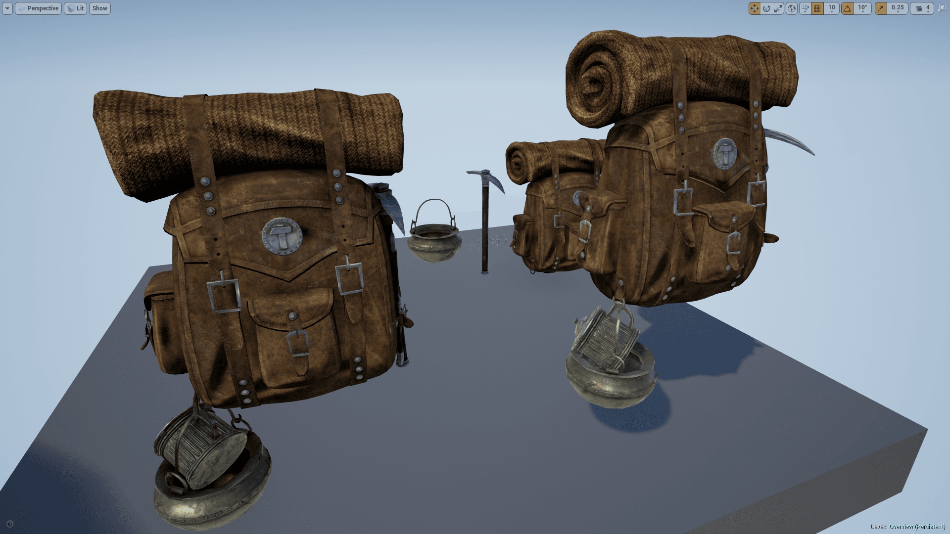 PREMIUM - Asset - 4.26 - 4.27 - 5.0 - 5.1 - 5.2 - Old Survival Backpack ...