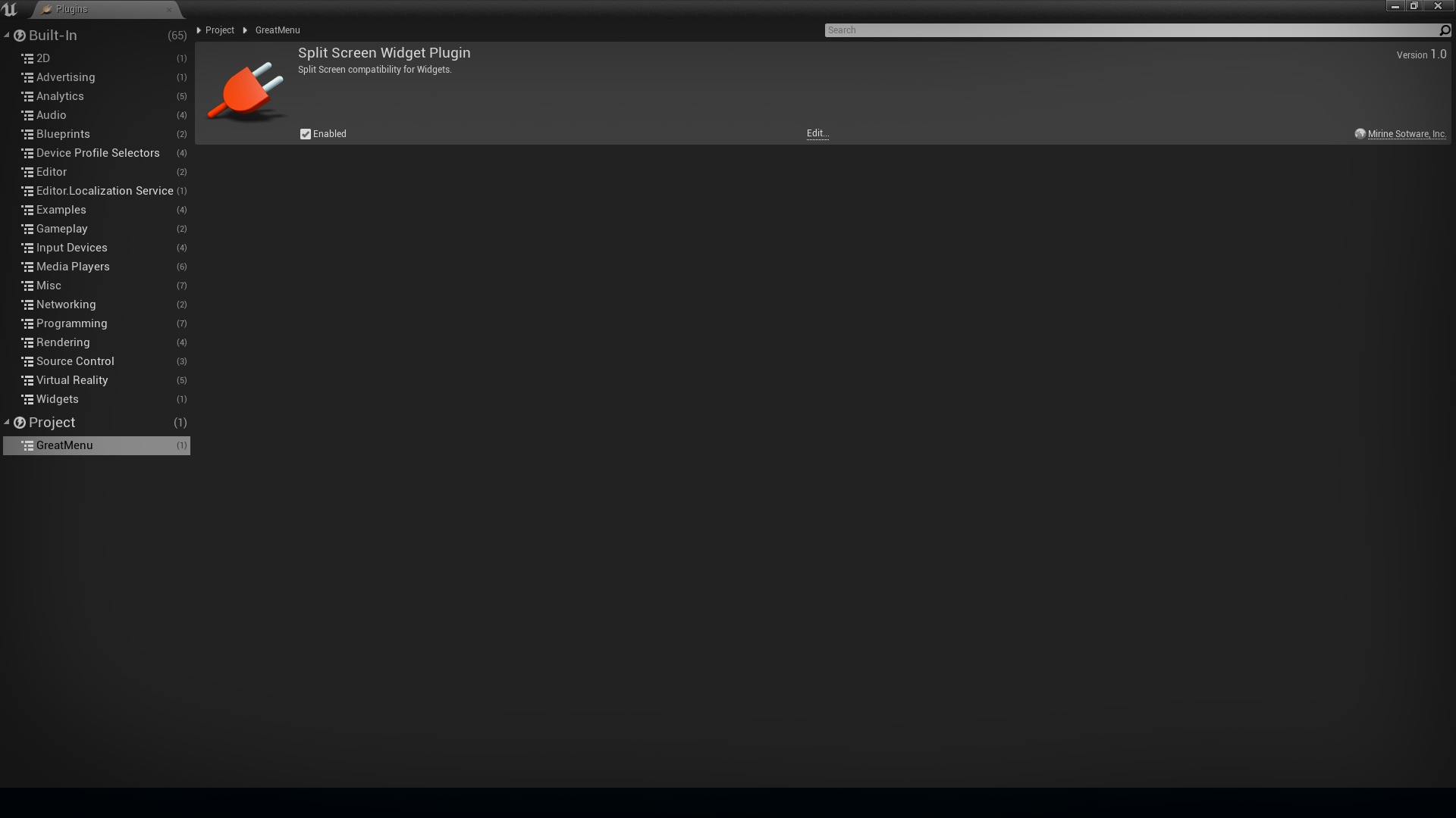 Great Ui Split Screen Widget In Code Plugins Ue Marketplace