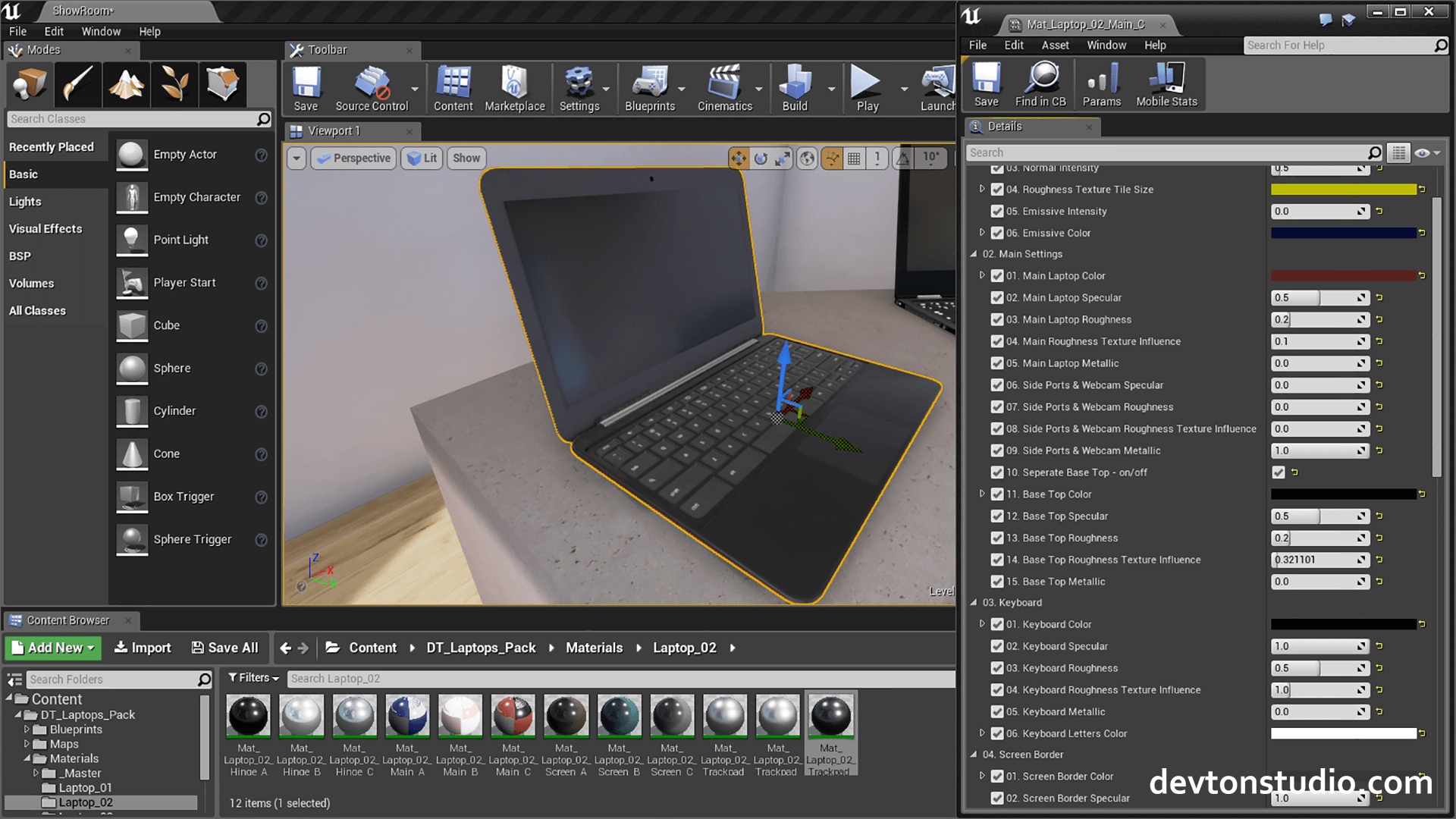 DevTon Laptops Pack in Props - UE Marketplace